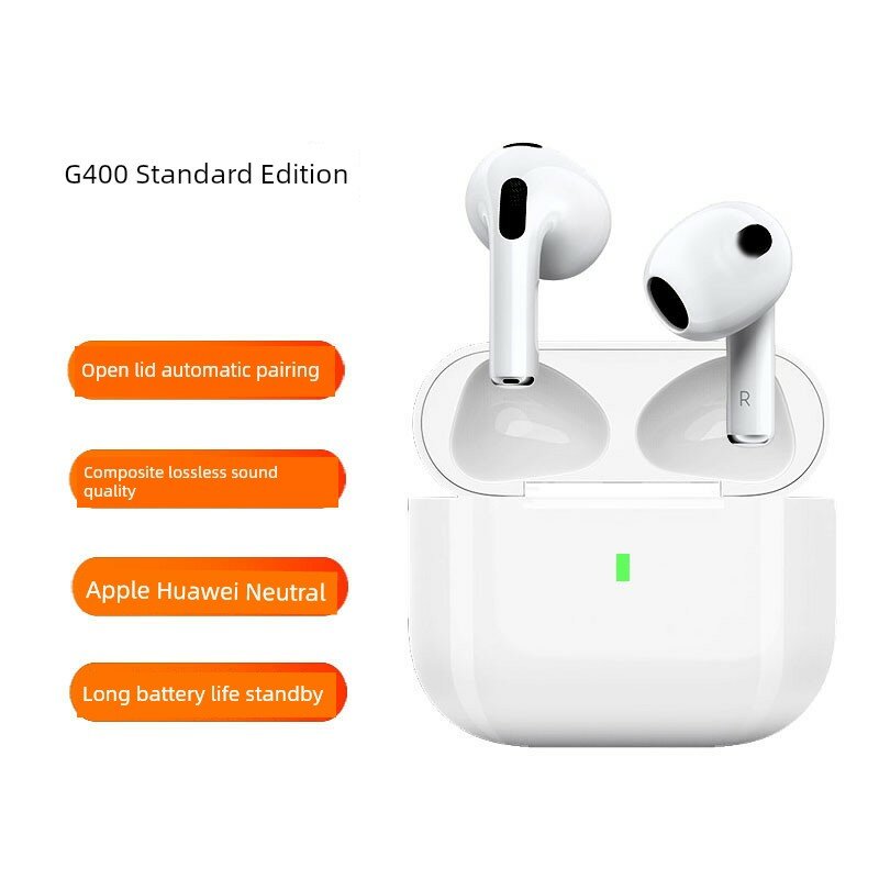 RECCI G400 беспроводные наушники Bluetooth Стандартная версия с разъемом Lightning, удобный вкладыш для универсального