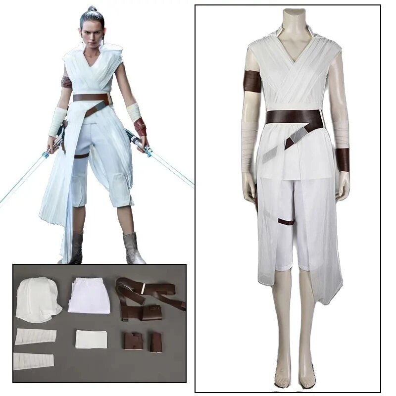 Костюм Рей "The Rise of Skywalker", белый, размер M