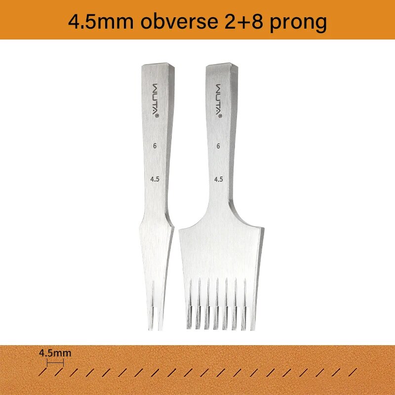 Пробойник для кожи WUTA 4.5mm 2+8 prong