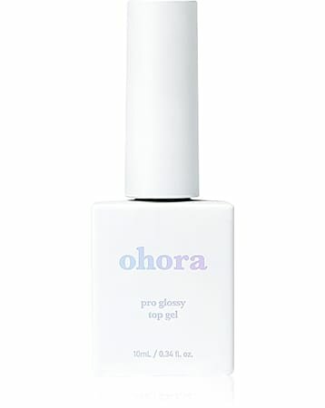 Лак для ногтей Ohora Pro Glossy Top Gel, прозрачный, глянцевый, 10 мл