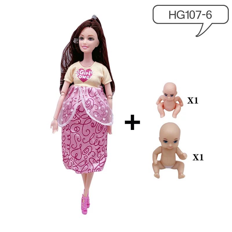 Модная кукла-младенец 11.5inch года для беременных женщин, чтобы родить ребенка, кукла Барби, кукла-принцесса,