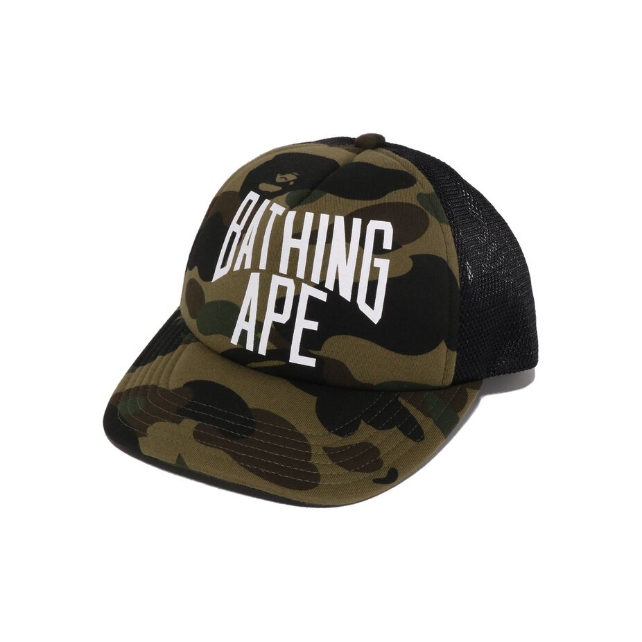 Бейсболка A BATHING APE для мужчин, размер Ф, желтый/зеленый — фото 1