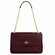 Сумка Coach, фактура плетеная, темно-бордовый