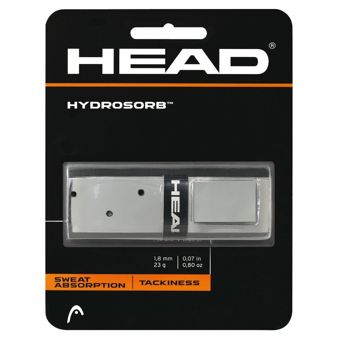 Обмотка для ручки ракетки HEAD Grip HydroSorb x1, Gray/Black