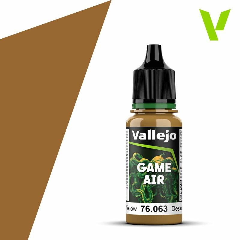 Краска Vallejo серии Game Air: Desert Yellow - обновленная формула 2024 76.063
