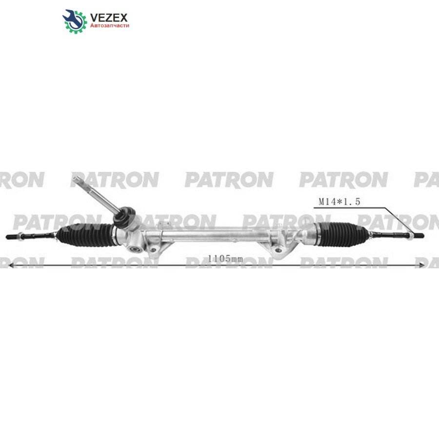 PATRON PSG3049 Рейка рулевая NISSAN QASHAQAI J10 2007 NISSAN X-TRAIL T31 08-14 PSG3049