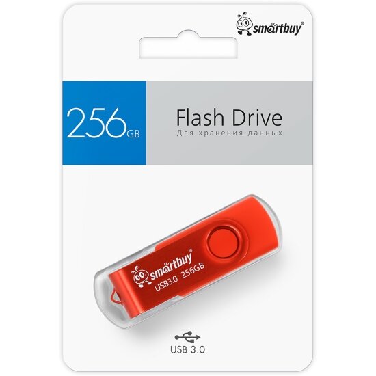 USB флешка Smartbuy 256Gb Twist red USB 3.0