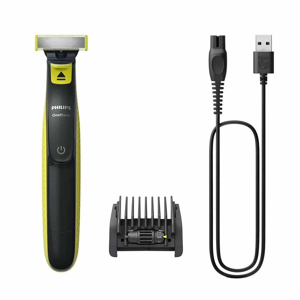 Philips Триммер для бороды и усов OneBlade QP2724/20, кол-во насадок 1