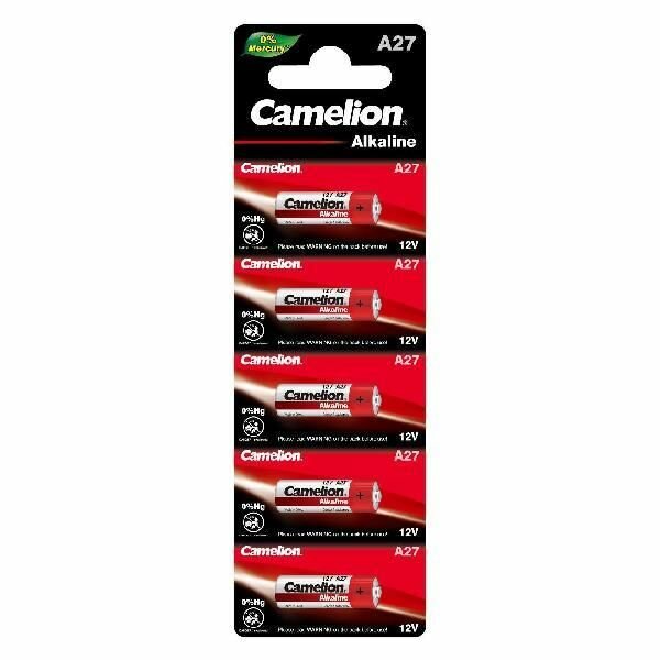 Батарея Camelion A27-BP5 (0%Hg)