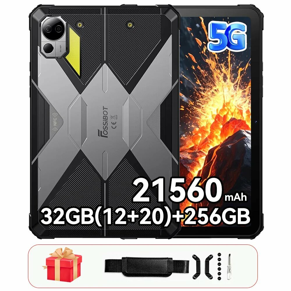 Планшет Fossibot, 10.4", 12/256ГБ, Wi-Fi+5G, Android
