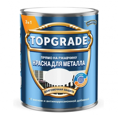 Краска Topgrade для металла гладкая глянцевая темно-серая RAL 7016 2л