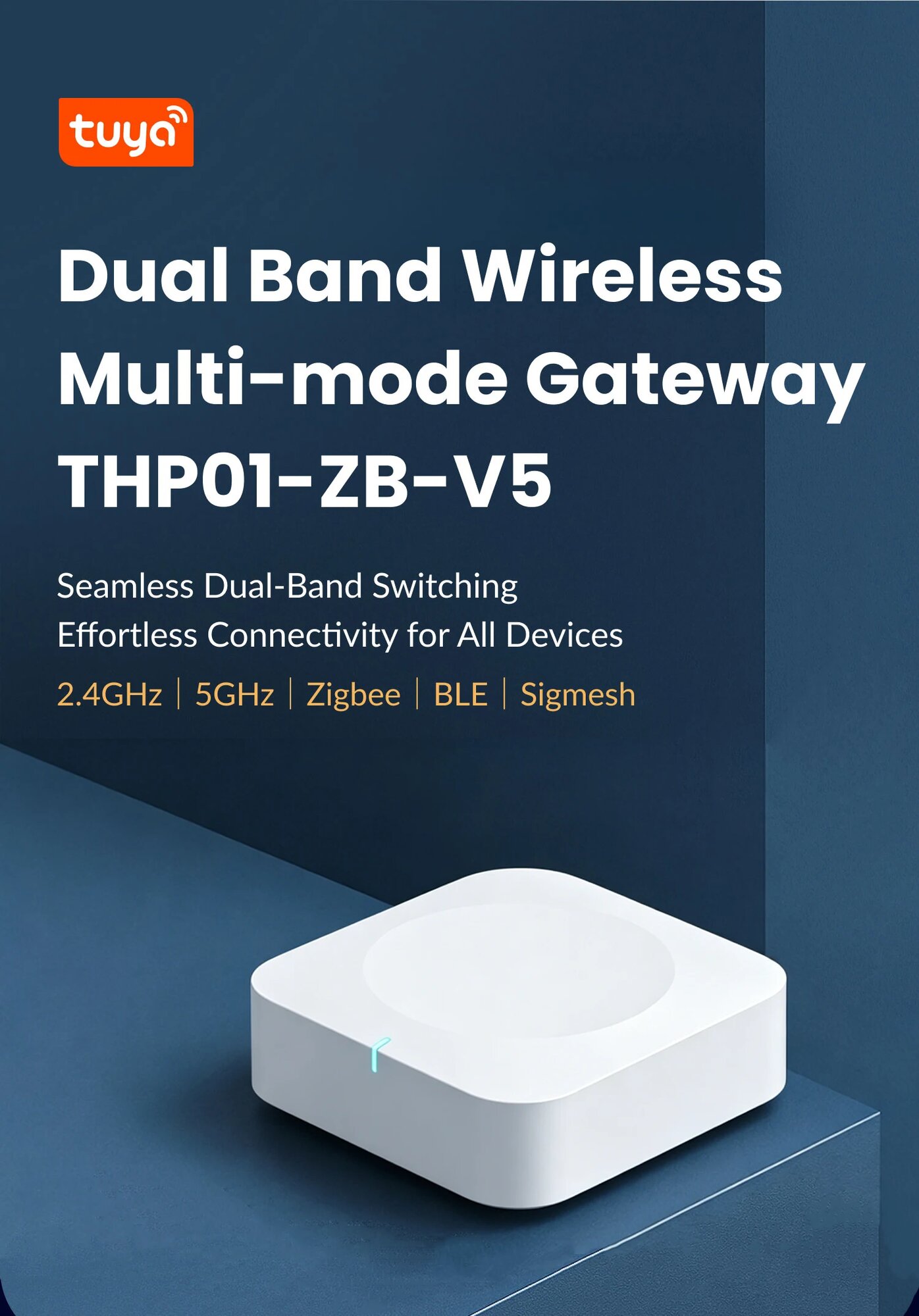 EZAIOT двухдиапазонный шлюз THP01-ZB-V5 для умного дома — фото 1