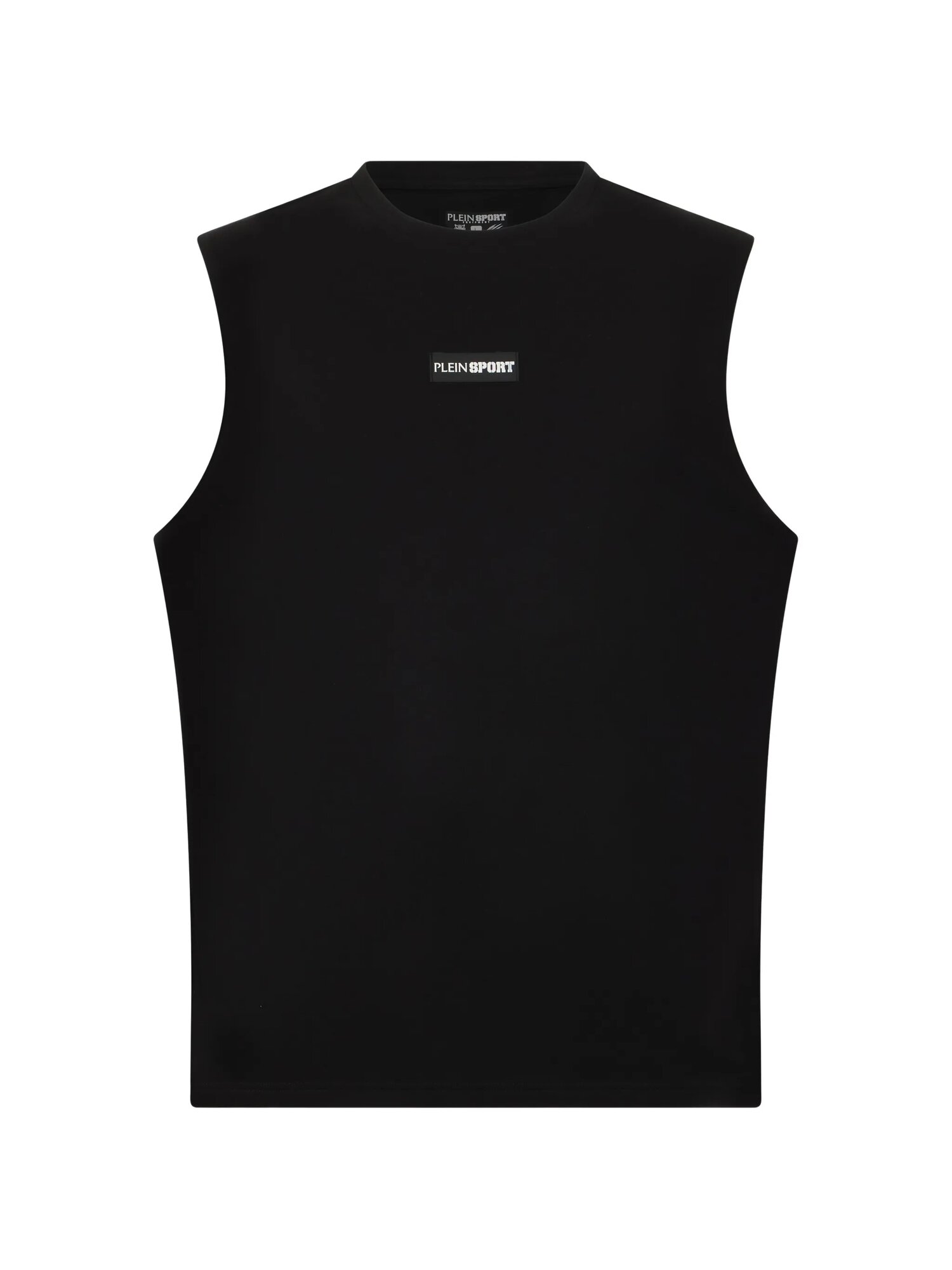 Топ Slub-texture logo-patch tank top