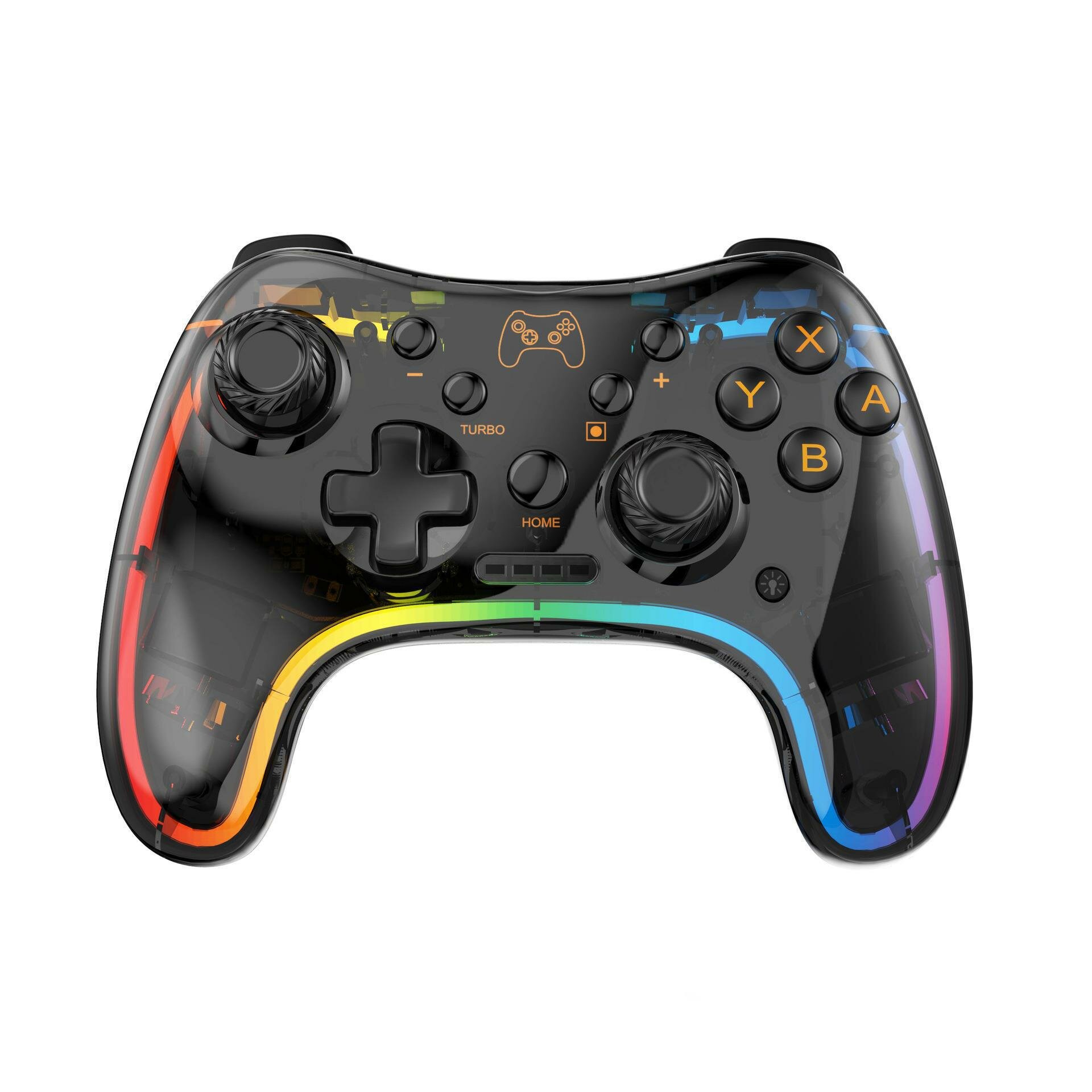 Беспроводной геймпад Switch RGB с вибрацией Bluetooth для ПК Android и мобильных игр