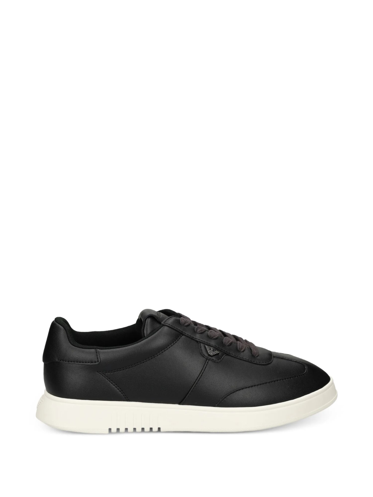Кроссовки Logo-plaque leather sneakers