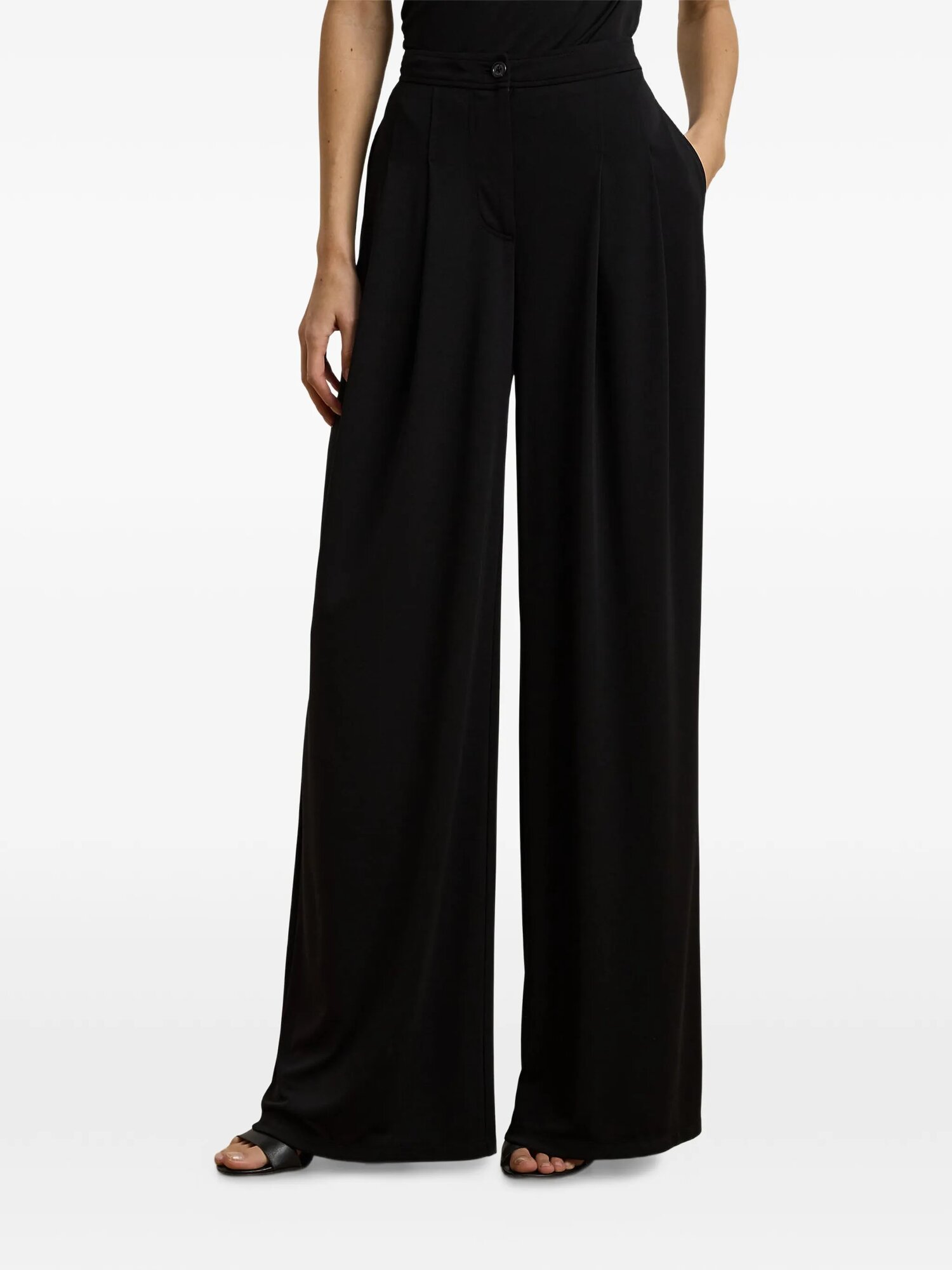 Брюки Pleated wide-leg trousers