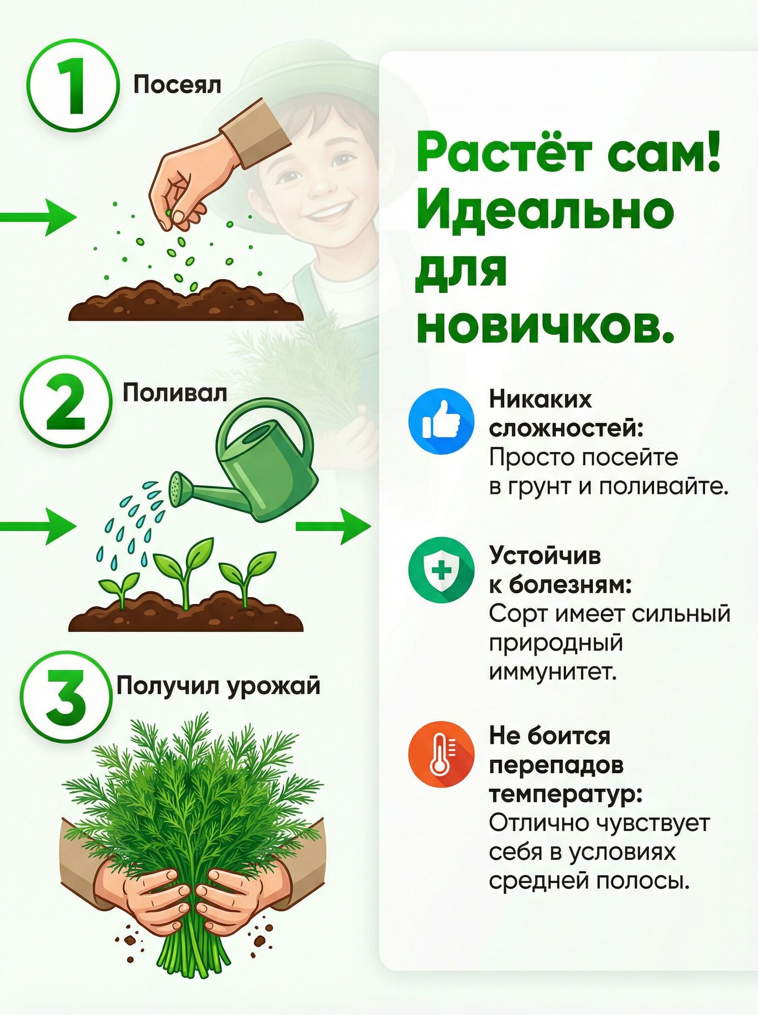 Семена Укроп Кустистый — фото 1