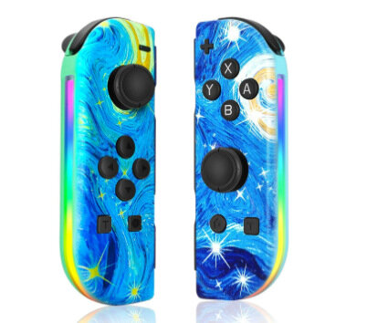 Контроллер для Switch Joy-Con тема Ван Гог Звездное небо беспроводной Bluetooth игровой контроллер без запястного ремня