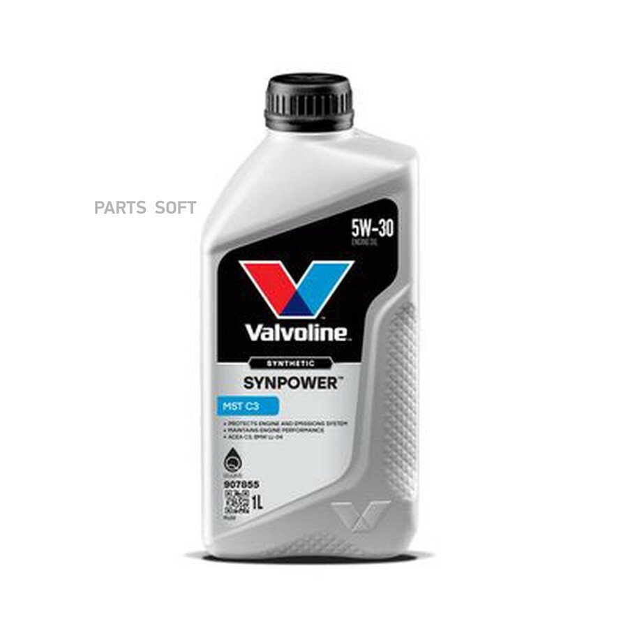 VALVOLINE 907855 Масло моторное VALVOLINE SYNPOWER MST C3 5W30 NSW 1 л 907855