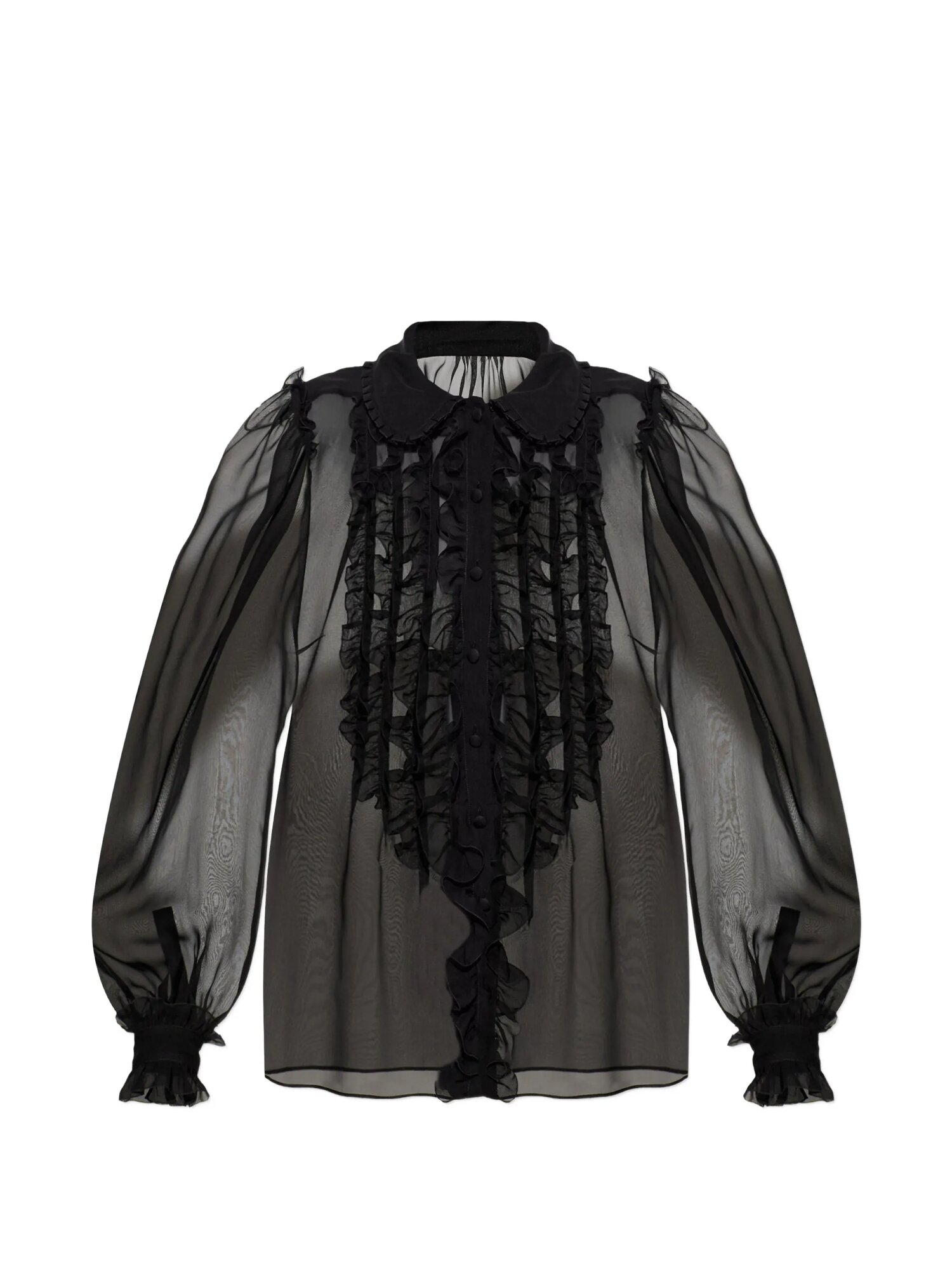 Блуза Ruffled sheer blouse
