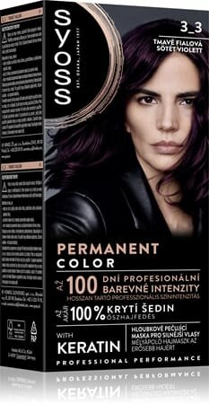 Краска для волос Syoss Permanent Color, темно-фиолетовый, 1 шт