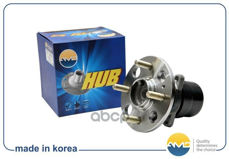 Ступичный узел задн. HYUNDAI ACCENT/GETZ /I10 06-/KIA PICANTO/RIO (+ABS) 05- AMD арт. AMDHUB18