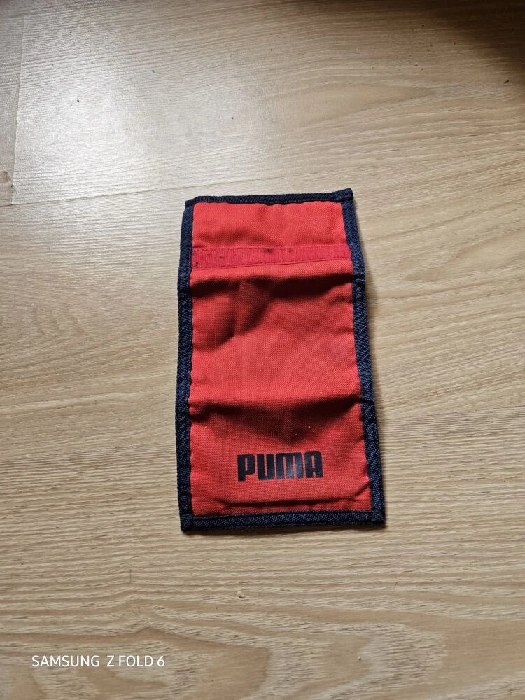 Кошелек PUMA "Phase Wallet", красный, с отделением для монет Оригинал