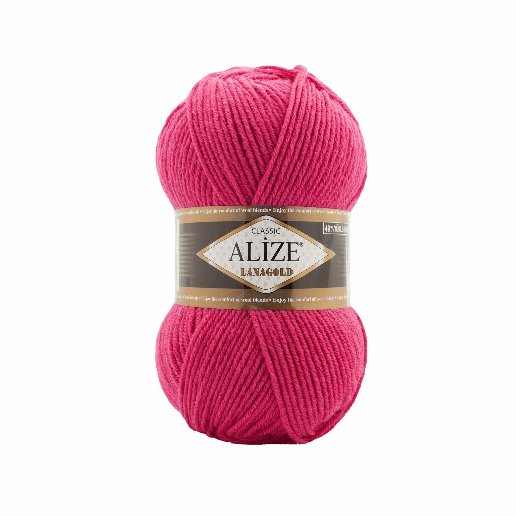 Пряжа для вязания Lanagold Alize 1 моток (240 м, 100 гр), цвет 798 бушенвиллия