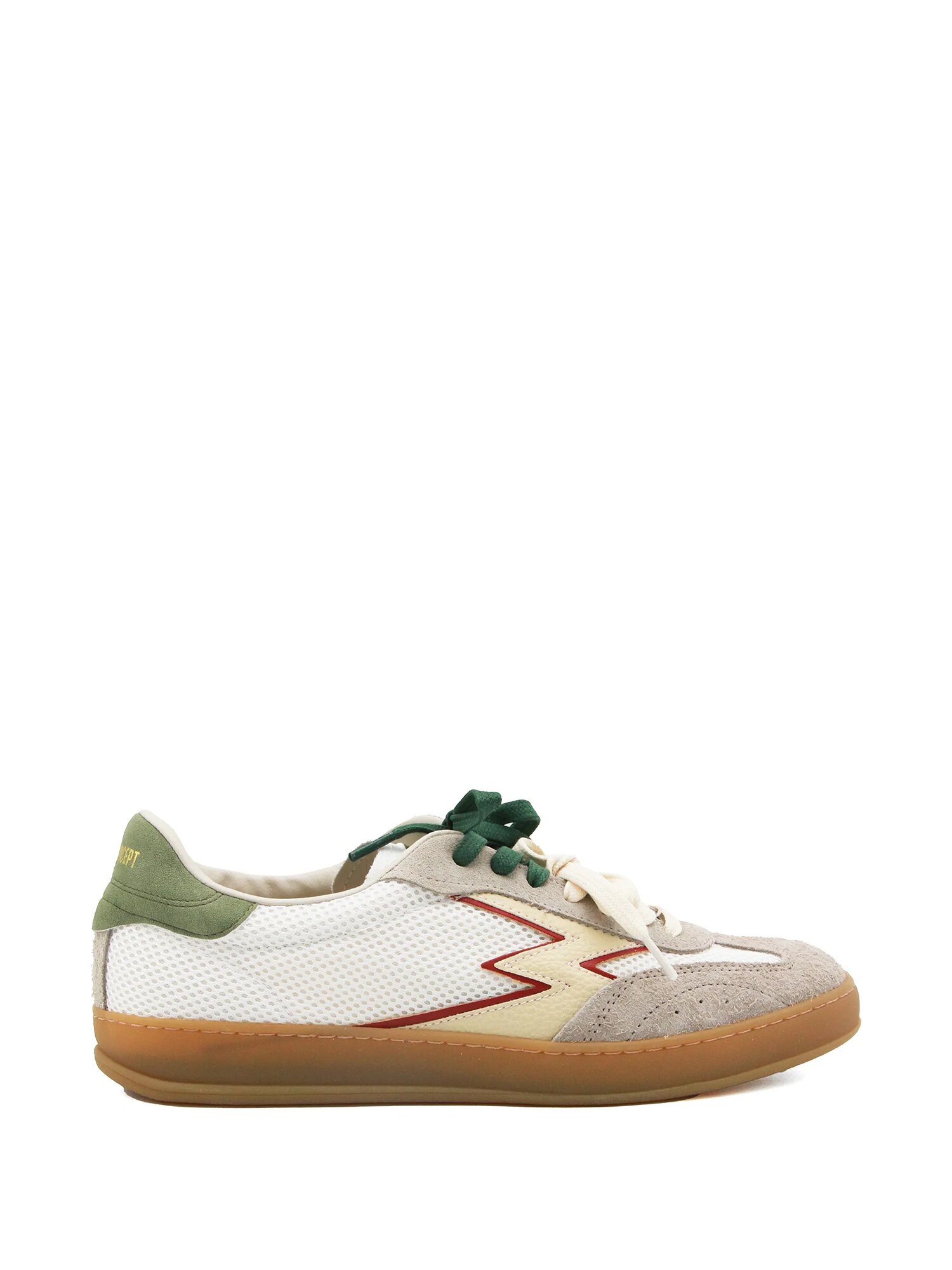 Кроссовки Lightning-bolt patch panelled sneakers