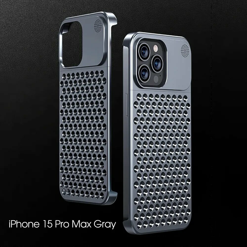 Защитные чехлы Эпл Айфон 15 Про Макс(Apple iPhone 15 Pro Max Чехлы), Чехол для смартфона-Металлический, Про Макстивоударный, Защита камеры