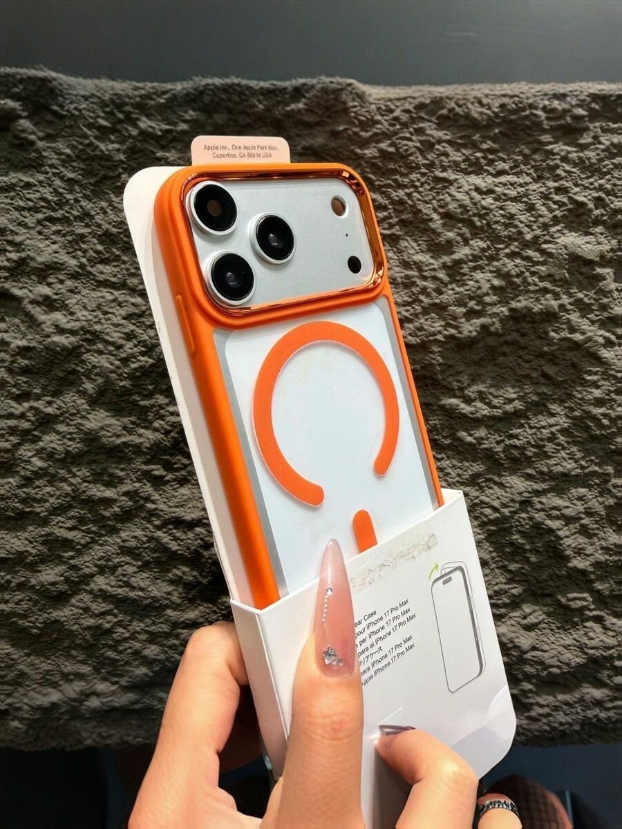 Защитный чехол для iPhone XS Max в стиле iPhone 17 Pro Max-оранжевый