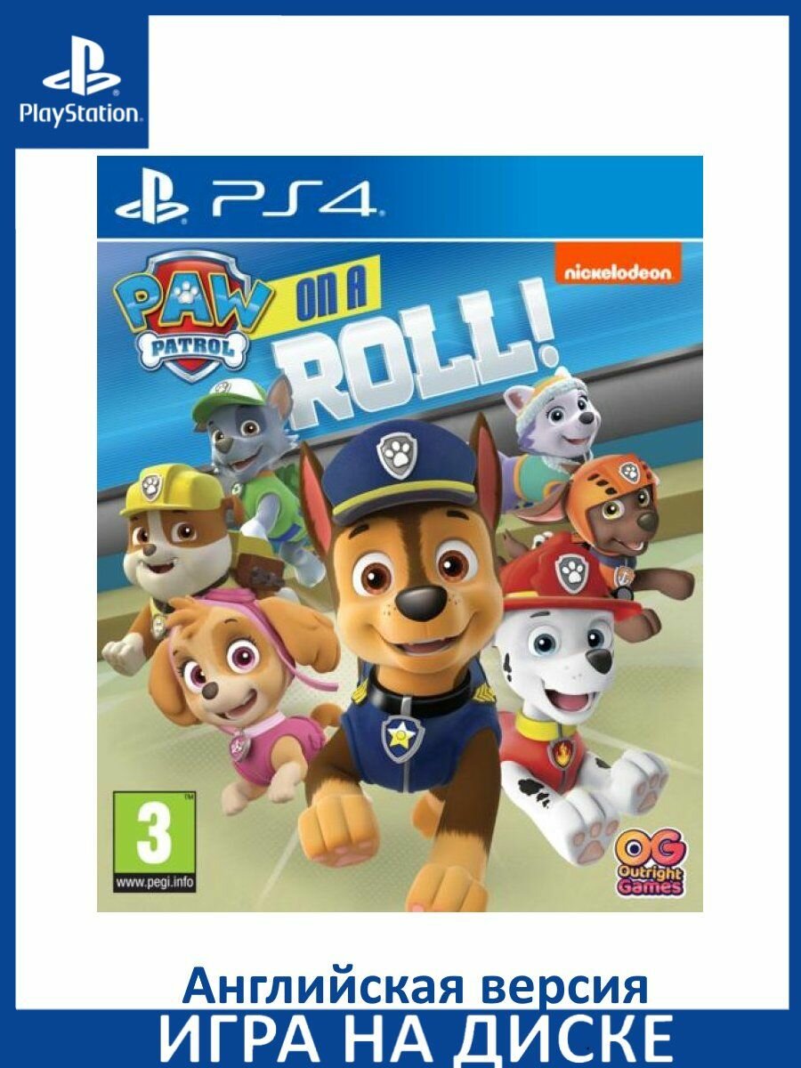 Игра PAW Patrol: On a Roll (Щенячий патруль) PS4 Диск на PlayStation 4 Английская версия