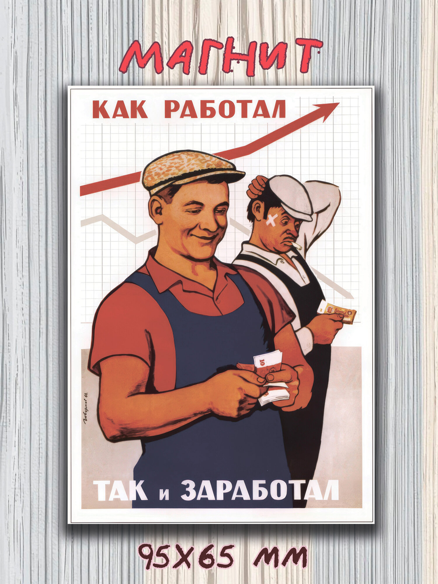 Магнит "Плакат СССР" 65х95 мм