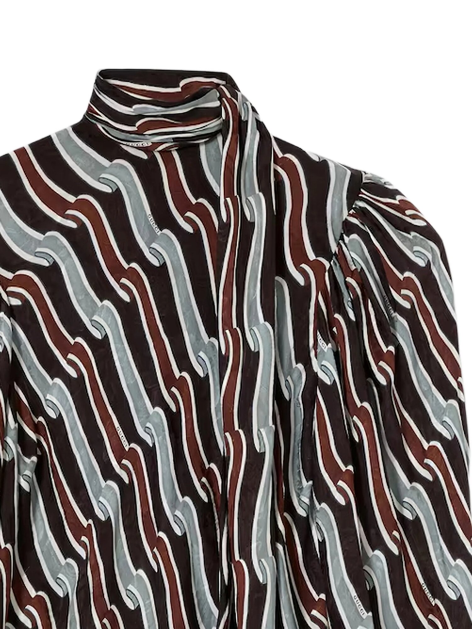 Блуза GUCCI Heritage Ribbon, размер 40 — фото 1