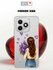 Чехол на Honor X8d / Хонор X8d с принтом Девушка с фиолетовым букетом 2