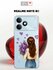 Чехол на Realme Note 80 / Реалми Нот 80 с принтом Девушка с фиолетовым букетом 2