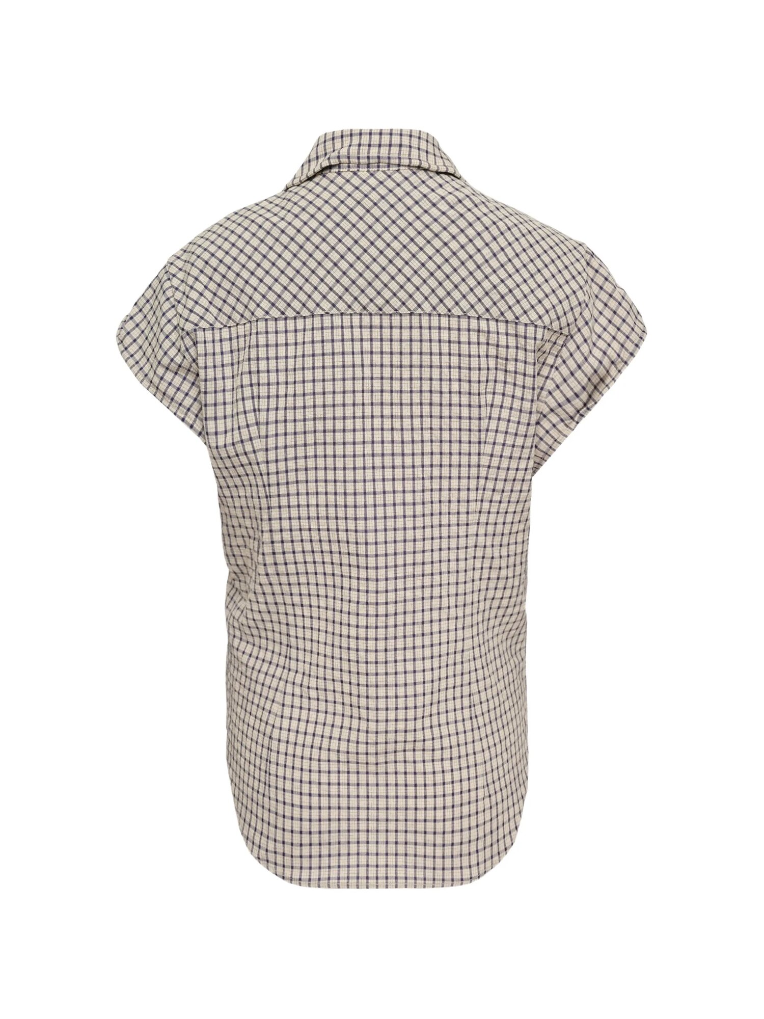 Рубашка OPEN YY Check-pattern contrast-trim shirt, размер 44, разноцветный — фото 1