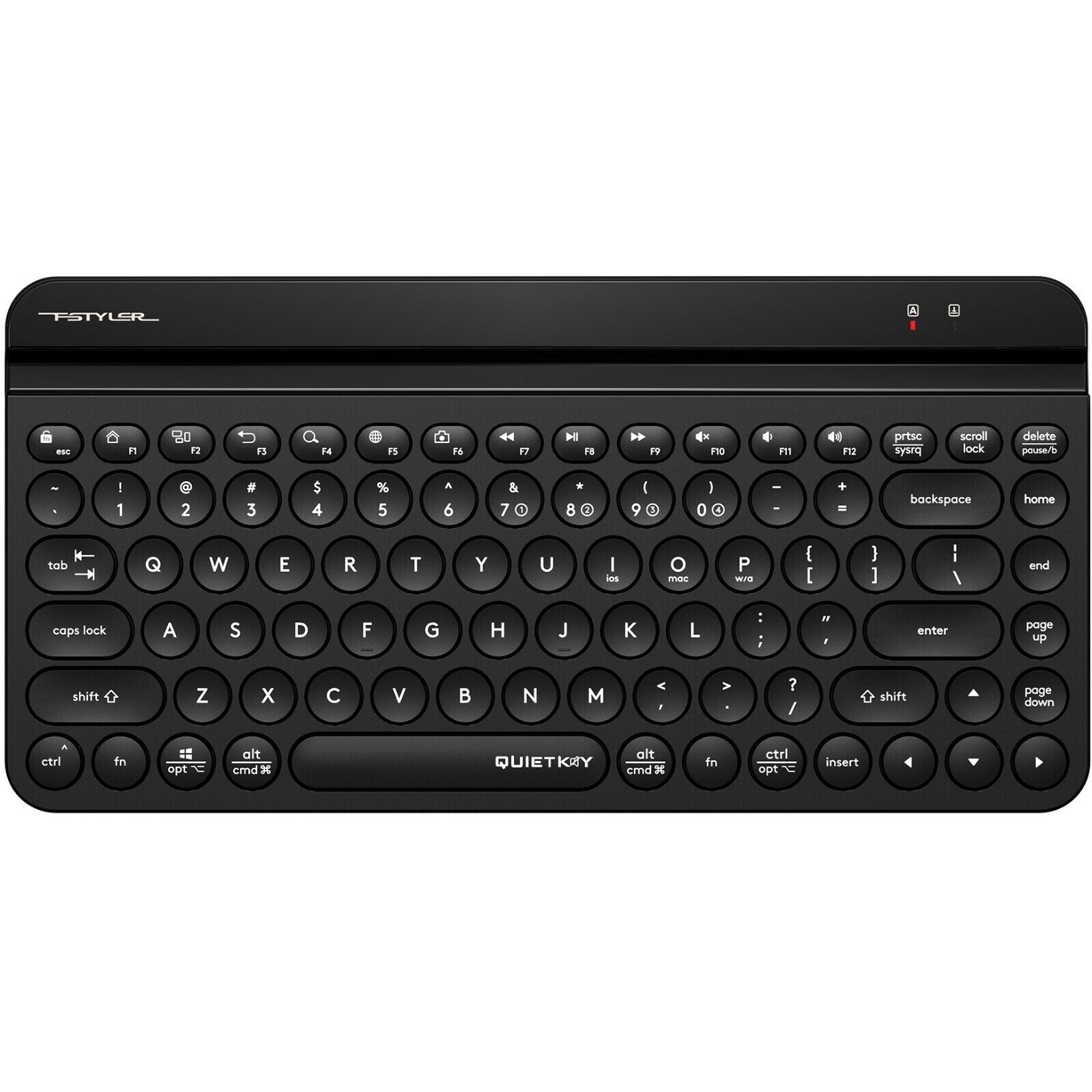 Клавиатура A4TECH FBK30 черная USB беспроводная BT/Radio