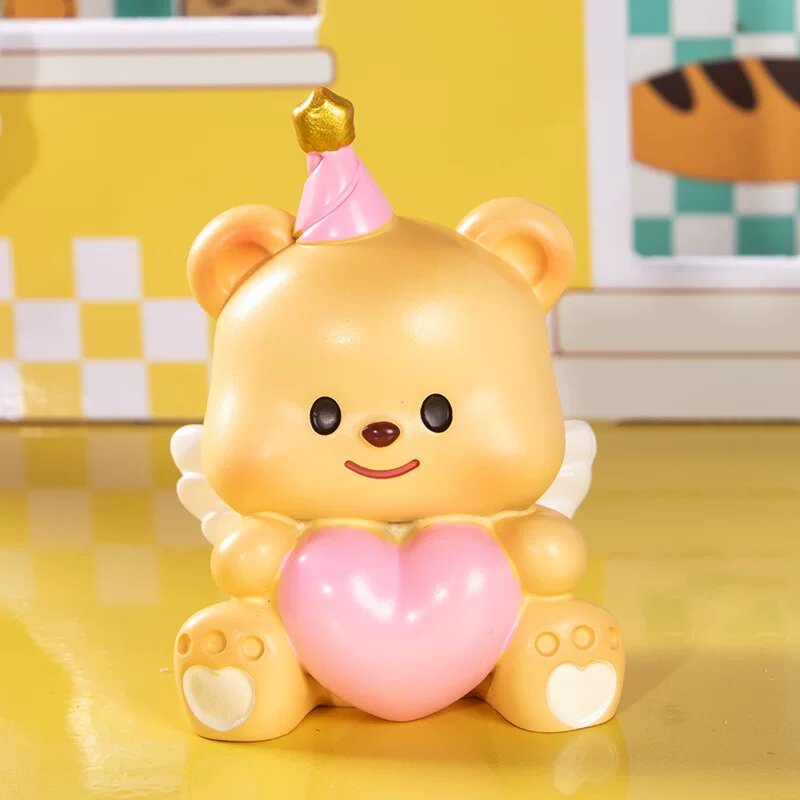 Кукла-сюрприз Butter Bear, фигурка Milky Bear, милый настольный/автомобильный декор, подарок для девочек Назначенные