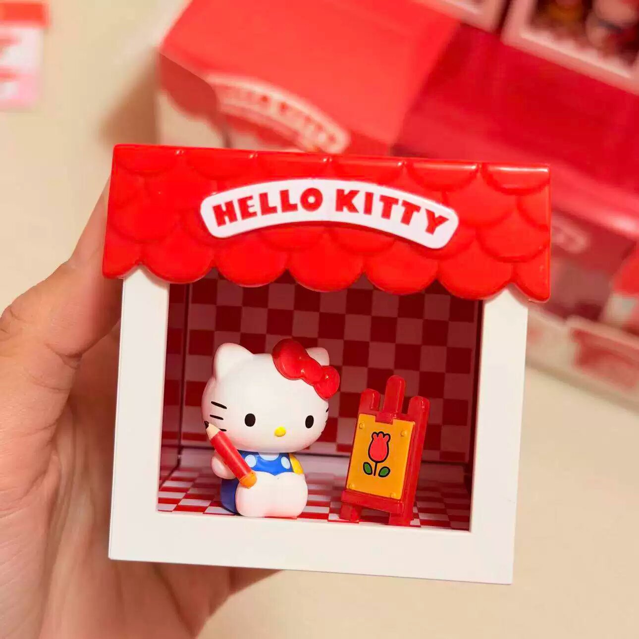 Официальный мерч: Декоративный подарок из серии Cute Hello Kitty Fun House Micro Box Pro+ Blind Box Подтвержденная