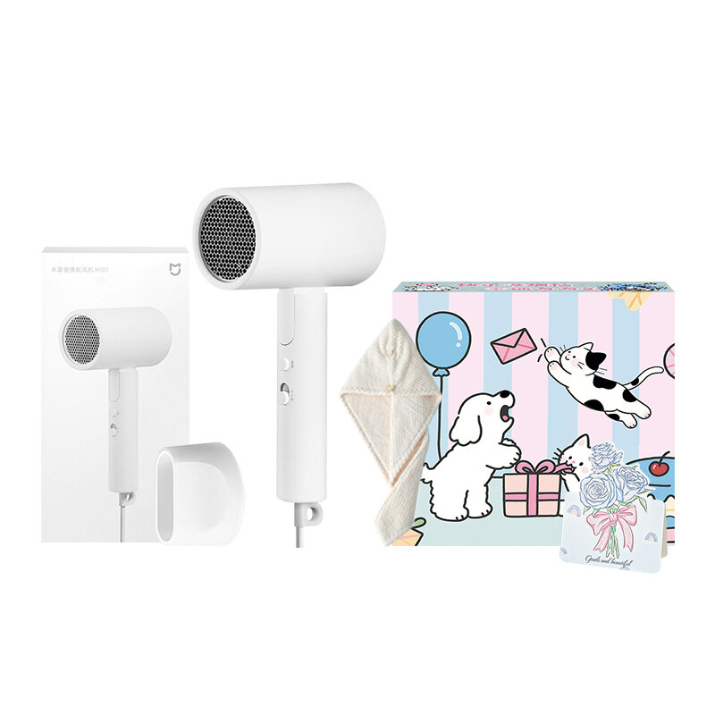 Фен унисекс Xiaomi H101, H101 White-Cute Pet Design Party, Quick Dry Gift Box Set