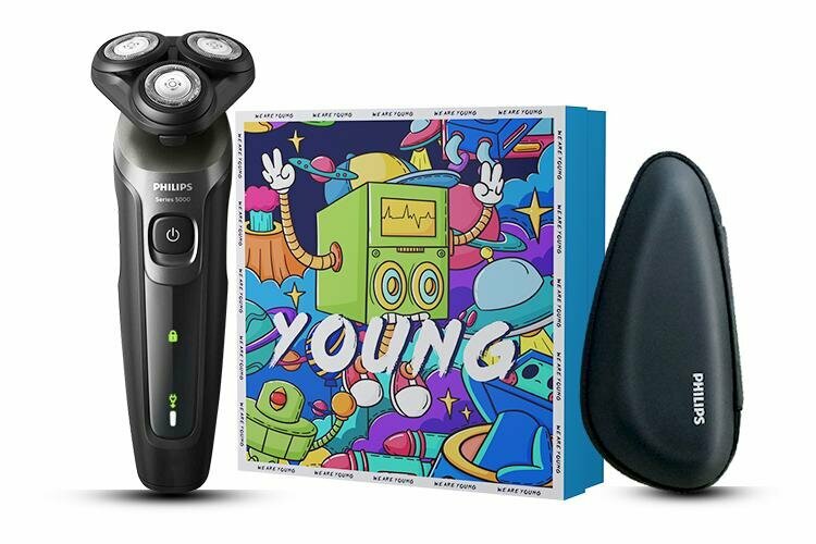 Электробритва мужская PHILIPS Series 5000 Slam Dunk, S5166 Youth Trendy Gift Box Set