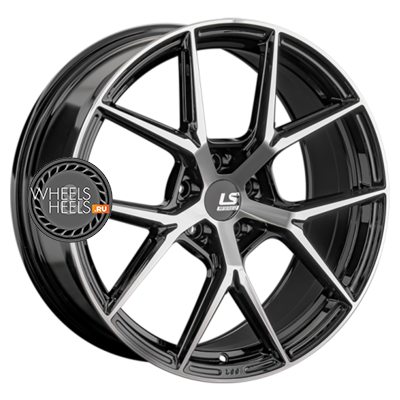 Диск автомобильный литой LS FlowForming RC78 19x8.5 5x114.3 et40 dia67.1 BKF