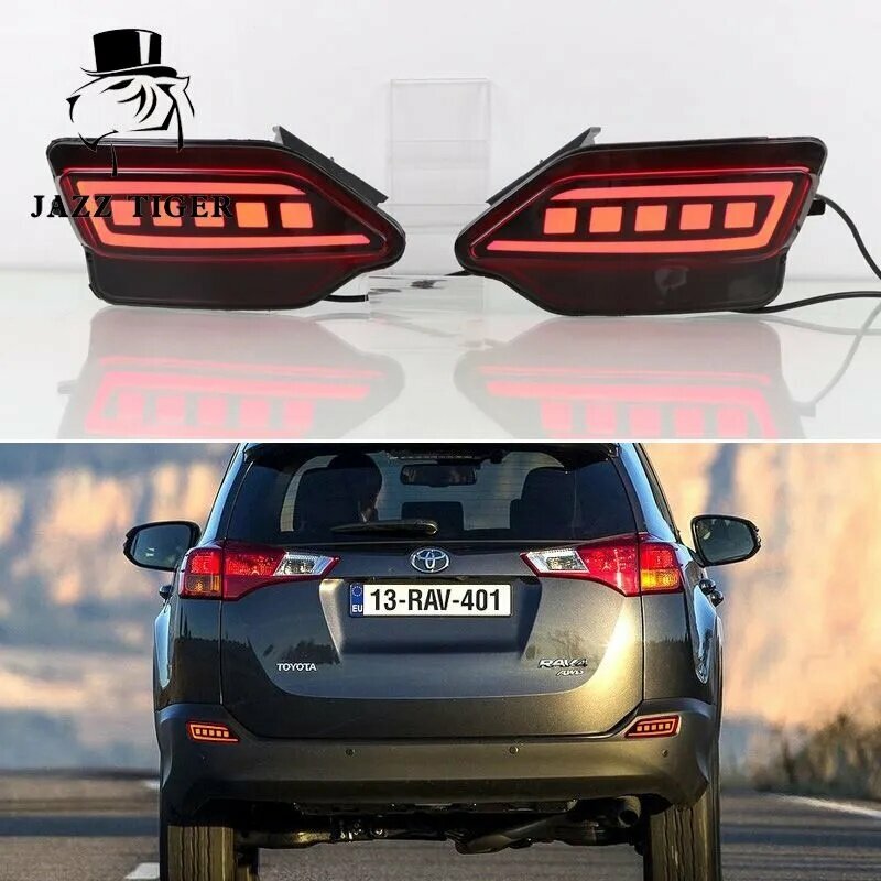 Фары автомобильные, Стоп-сигнал, арт. FT-RAV4-13-15-3Red