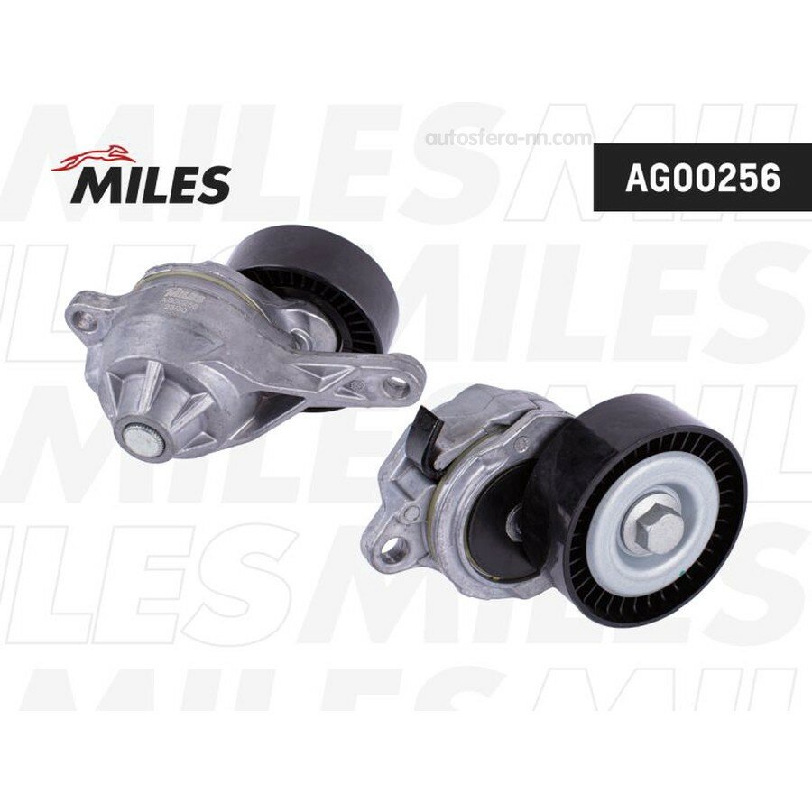 MILES AG00256 Натяжитель поликлин. ремня с роликом