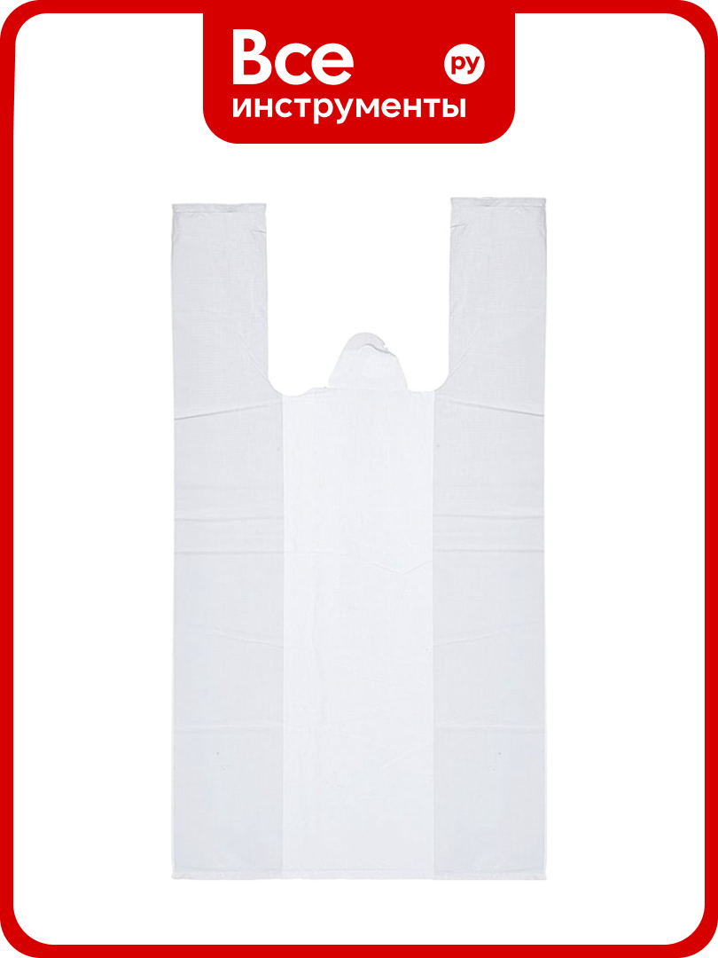 Пакет-майка офисмаг 100 шт, 30x16x55 см, ПНД, 15 мкм 601809