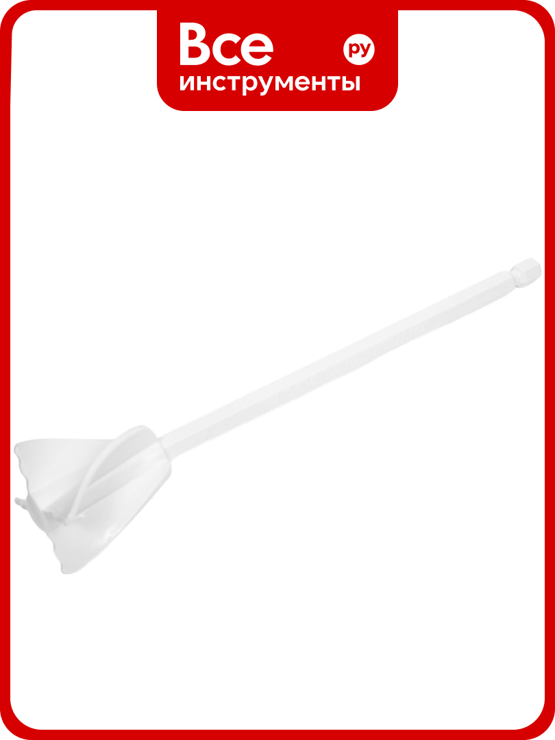 Миксер для затирок, красок, шпатлевок DECOR полистирол, шестигранник, 36мм 999-036, Преимущества миксера