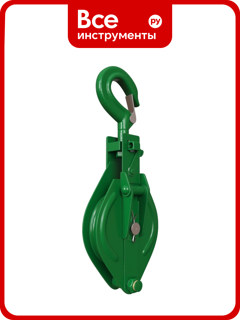 Блок с откидной щекой и крюком HS 1 т TEHNOLIFT 4687202158409