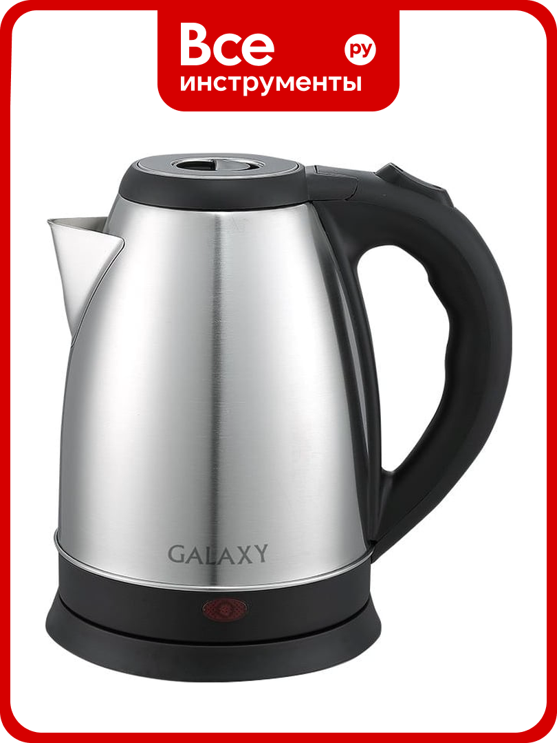 Чайник электрический Galaxy LINE GL 0319, серый, металл, 1800 Вт, 1,8 л, металла