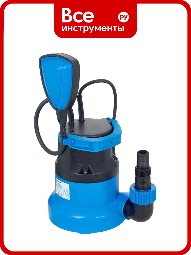 Насос дренажный Aquario ADS-400-5E/1, для грязной воды, 140 л/мин, 330 Вт